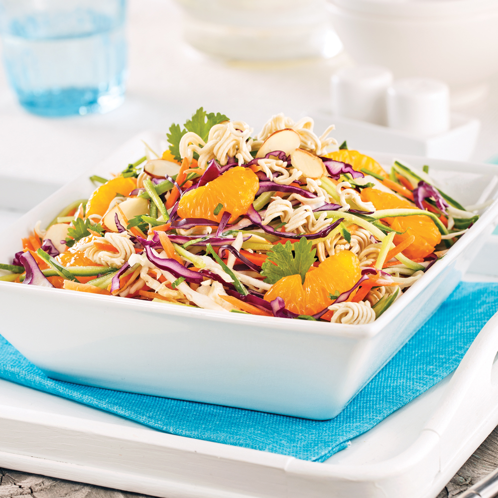 Salade De Chou Mandarines Et Nouilles Ramen Recettes Cuisine Et